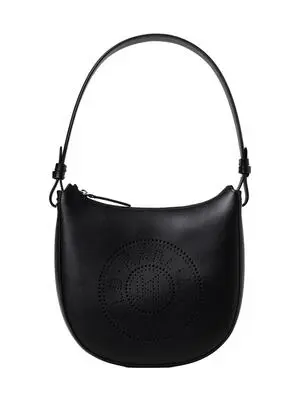 Karl Lagerfeld Perforated Shoulder Bag - Black
