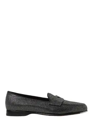 Santoni Embellished Loafers - Black