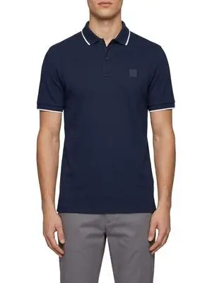 BOSS Cotton Polo Shirt - Blue