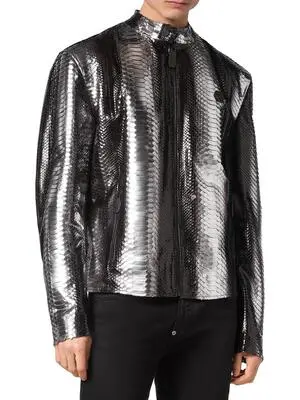 Philipp Plein Zip-up Jacket - Silver
