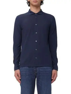 ZANONE Knit Polo Shirt - Blue