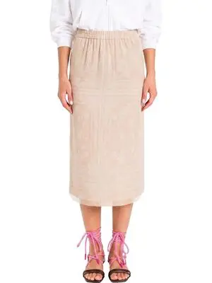 TWINSET Printed Viscose Blend Midi Skirt - Multicolor