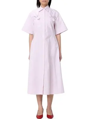 Moschino Cotton Midi Shirt Dress - Multicolor