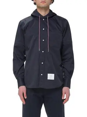 Thom Browne Hooded Shirt Jacket - Blue