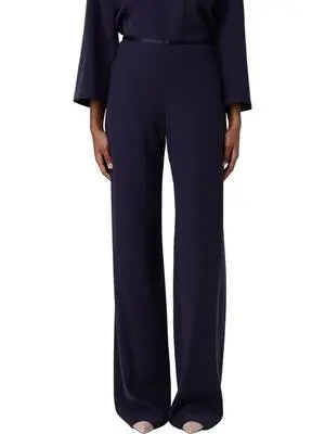Emporio Armani Wide Leg Trousers - Blue