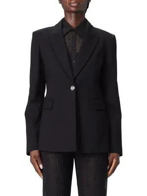 Liu Jo Single Breasted Blazer With Classic Collar - Black