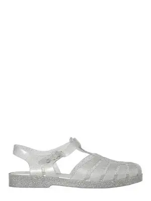 Melissa Melissa Glitter PVC Fisherman Sandals With Low Heel Silver