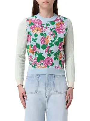 Kenzo Floral Wool Blend Crew Neck Sweater - Multicolor