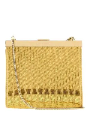Alberta Ferretti Alberta Ferretti Abstract Pattern Viscose Mini Handbag With Chain Strap Multicolor