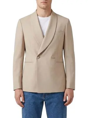 Tagliatore Double-breasted Virgin Wool Blazer - Brown