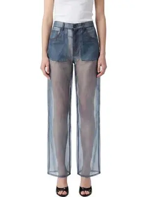 HAIKURE Winona Wide-leg Silk Organza Trousers - Grey