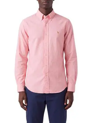 Polo Ralph Lauren Striped Cotton Button-down Collar Shirt - Pink