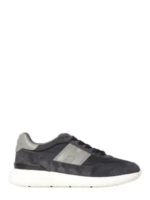 Hogan Interactive³ Suede And Nylon Sneakers - Blue