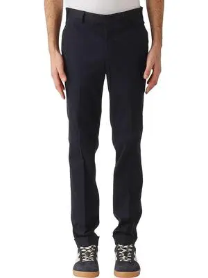 PT TORINO Cotton And Silk Chino Trousers - Navy