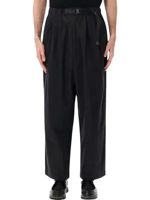 Comme Des Garçons Wide Leg Cotton Trousers - Black
