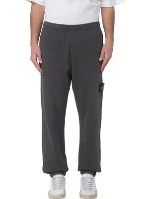 Stone Island Cotton Jogging Pants With Elasticated Waist - Grey