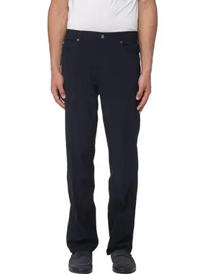 Emporio Armani Cotton Blend Trousers - Blue
