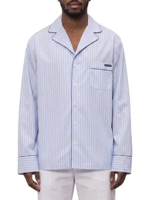 Dolce & Gabbana Pajama Style Shirt In Cotton Blend - Striped