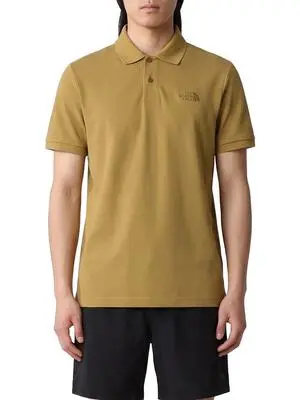 The North Face Essential Short-sleeve Cotton Polo With Embroidered Logo - Mud