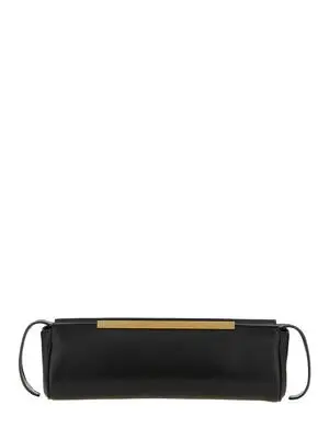 Khaite Smooth Lambskin Leather Mini Handbag With Zip Closure - Black