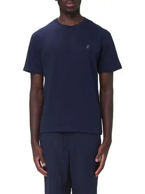 SAVE THE DUCK Basic Short-sleeved Pure Cotton Crewneck T-shirt By - Navy
