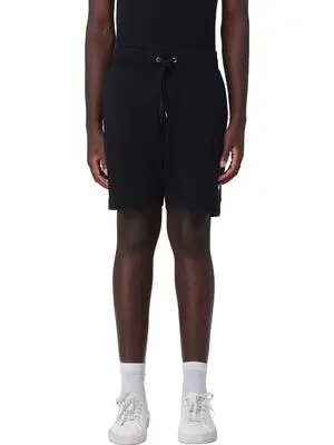 Moschino Cotton Sport Shorts With Elasticated Waistband And Drawstring - Black