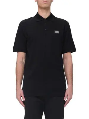 Dolce & Gabbana Cotton Polo Shirt - Black