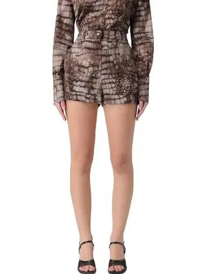 Elisabetta Franchi Tailored Printed Shorts - Brown