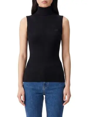 Loewe Jersey Turtleneck Top - Black