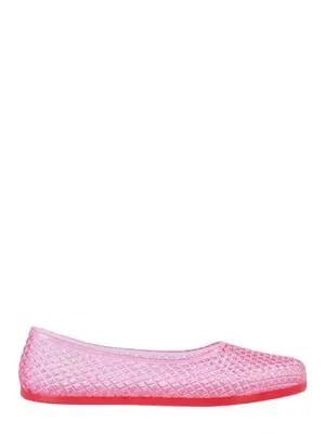 ANCIENT GREEK SANDALS Perforated Pvc Round-toe Ballet Flats - Pink