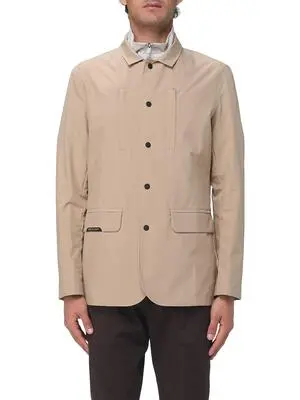 SAVE THE DUCK Single-breasted Technical Fabric Jacket - Camel