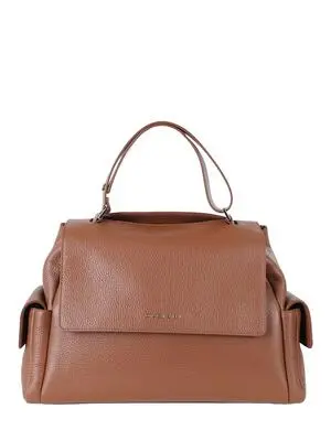 Orciani Sveva Hammered Leather Bag - Camel