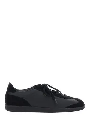 Axel Arigato Zane Low-top Sneakers In Smooth And Suede Calfskin - Black