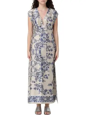 Liu Jo Printed Satin Midi Dress - Multicolor