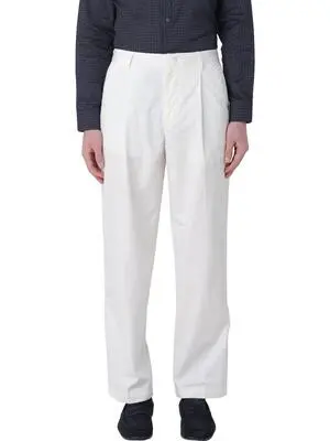 Armani Exchange Wide-leg Cotton Trousers - Beige
