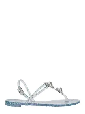 Casadei Embellished Glitter Thong Sandals - Multicolor