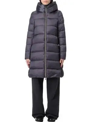 SAVE THE DUCK Quilted Down Jacket With Hood - Grey
