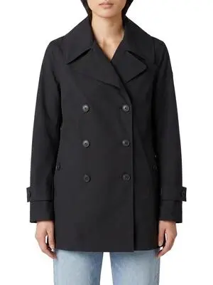 SAVE THE DUCK Double-breasted Trench Coat - Black