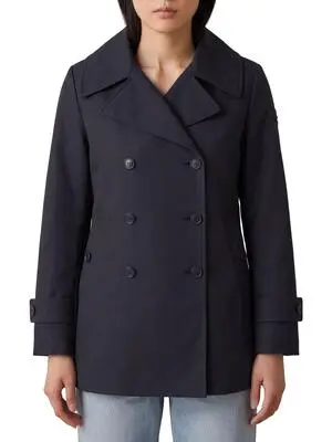 SAVE THE DUCK Double-breasted Trench Coat - Blue