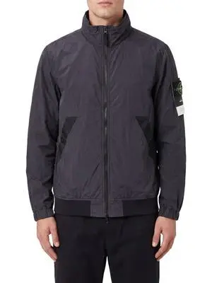 Stone Island Crinkle Recycled Nylon Jacket - Blue