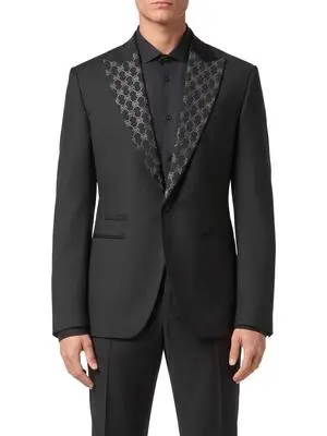 Philipp Plein Single-breasted Wool Blazer Pp - Black