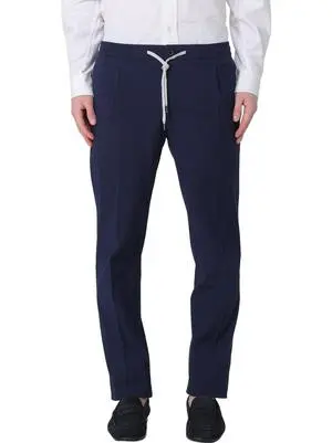 PT TORINO Cotton Drawstring Trousers - Blue