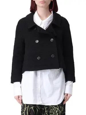 Dries Van Noten Double-breasted Textured Jacket - Black