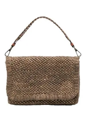 IBELIV Opera Raffia Shoulder Bag - Brown