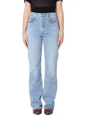 AGOLDE Leena Flared Cotton Denim Jeans - Blue