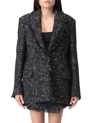 MSGM Textured Jacket - Black