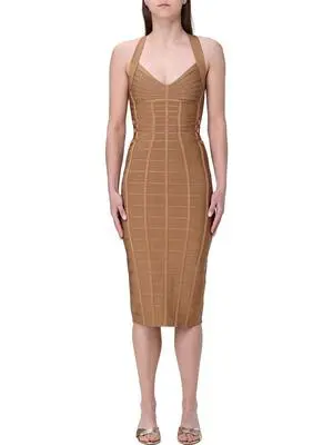 Elisabetta Franchi Midi Sheath Dress - Brown