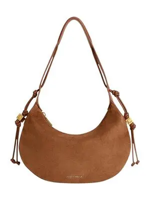 COCCINELLE Suede Shoulder Bag - Camel