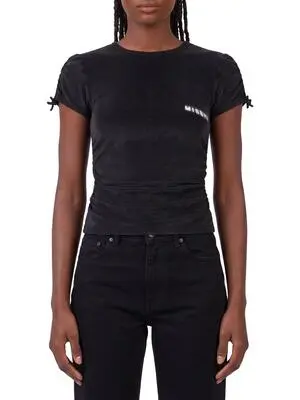 MISBHV Cotton And Silk Blend Crew-neck T-shirt - Black