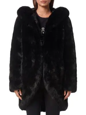 Philipp Plein Fur Coat - Black